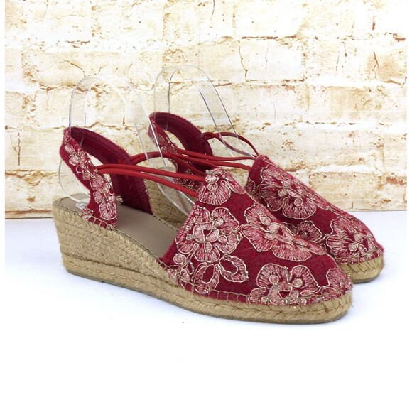 Toni Pons | Shoes | Toni Pons Wedge Espadrilles Sandal Women 42 1 Red ...